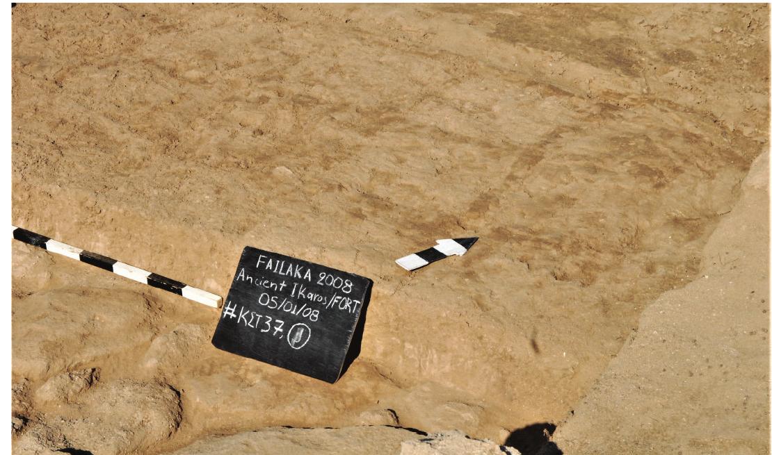 Hellenistic fort, western wall, the mud bricks