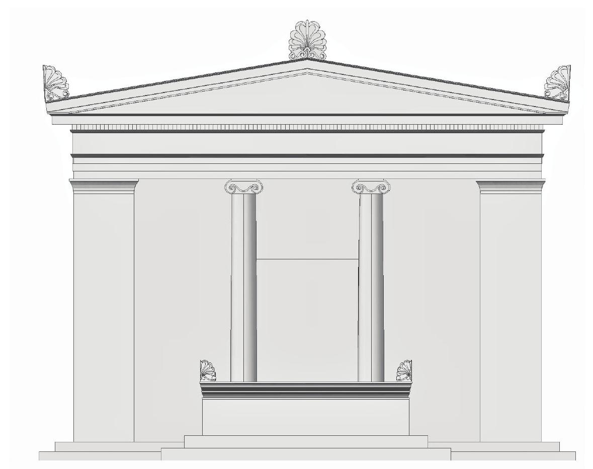 Temple a and it’s altar, the new reconstruction (by a.