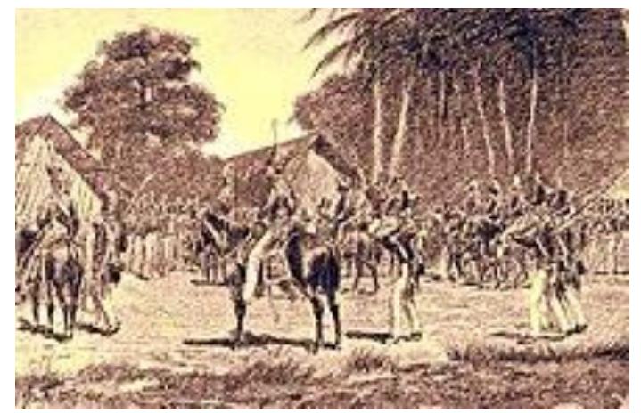 In 1827, the dutch attacked diponegoro using a fort system