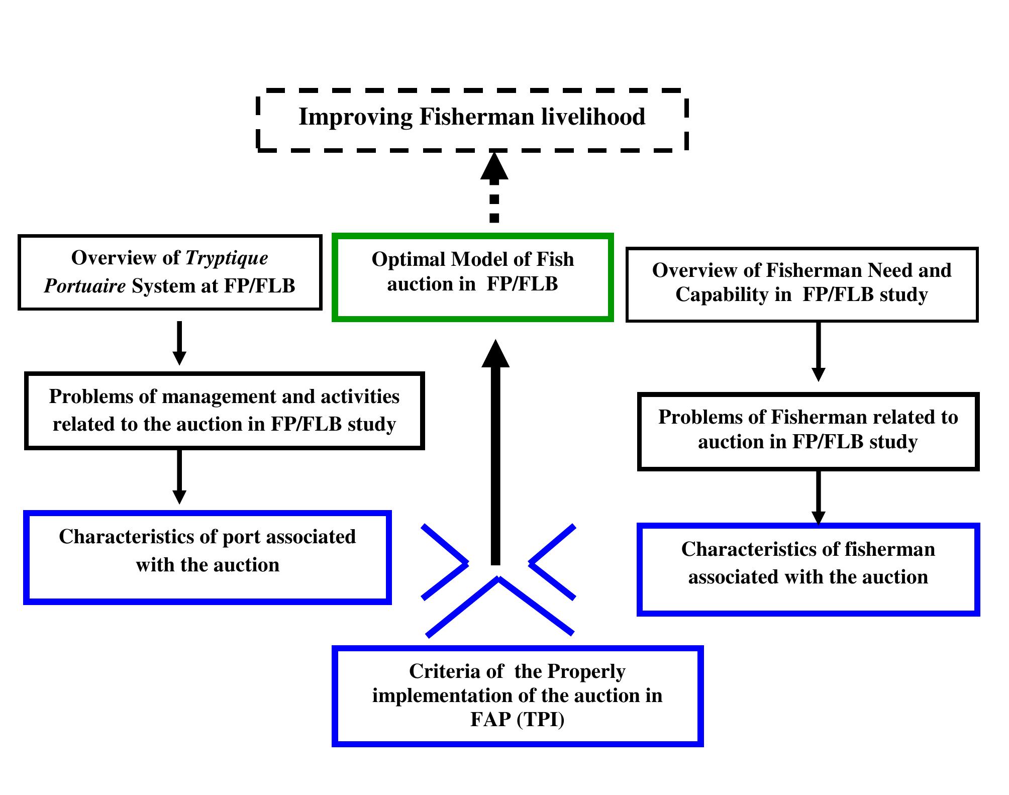 Stages of composing optimum fish auction model for improving