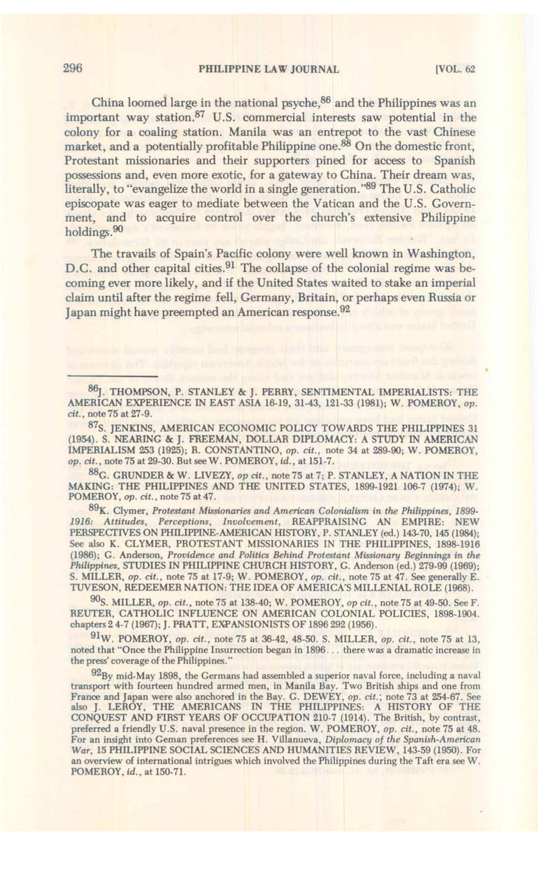Figure 16 - The Legal Bases of Philippine Colonial