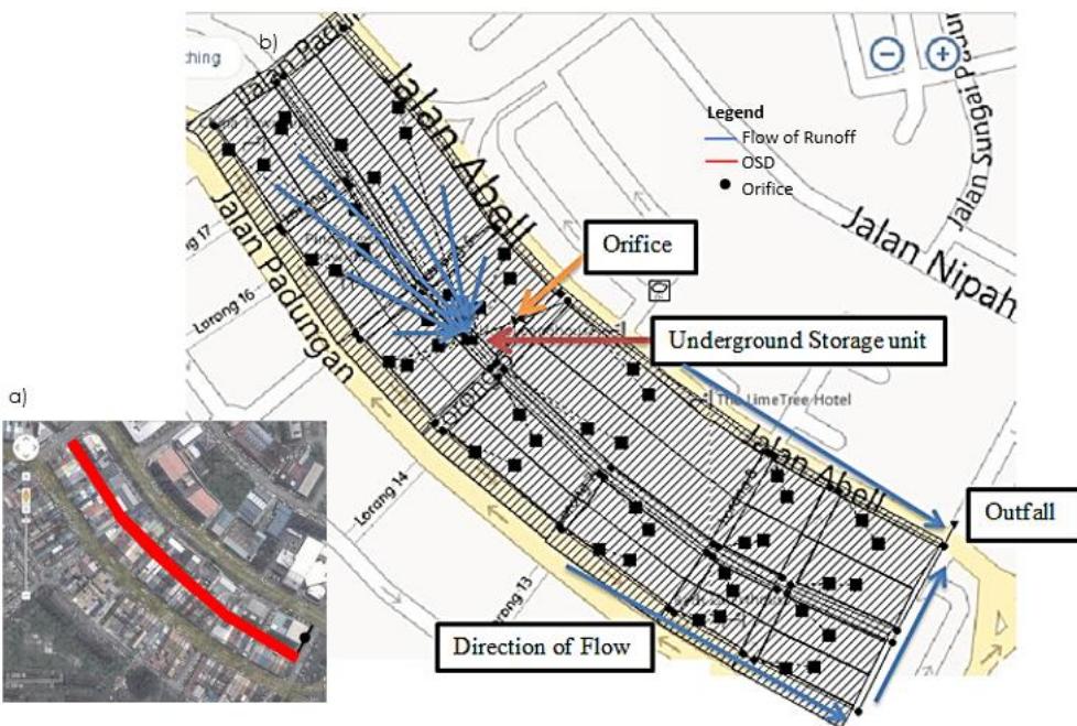 Scenario 2, a) location of osd1, and b) inclusion of osd1