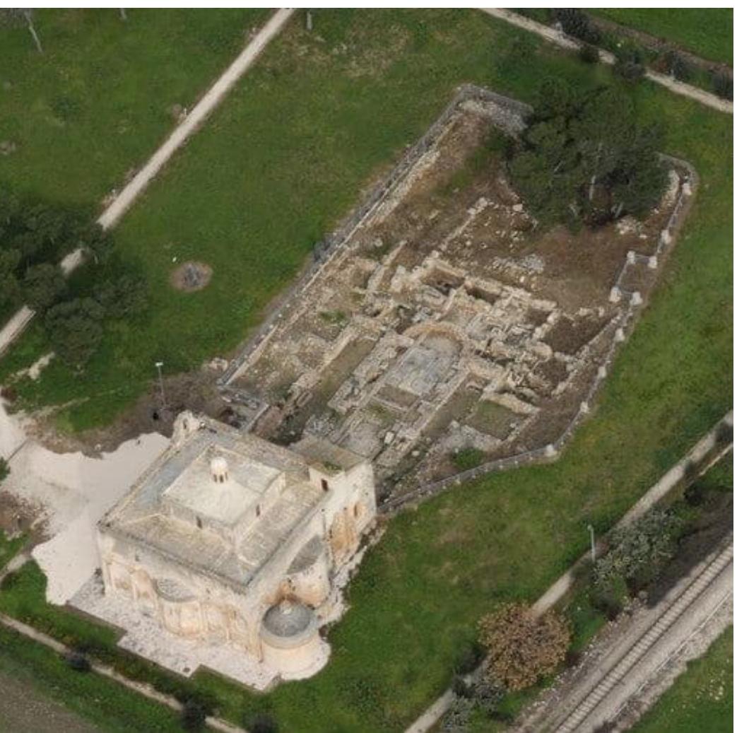 Central apse. the early christian basilica probably remained