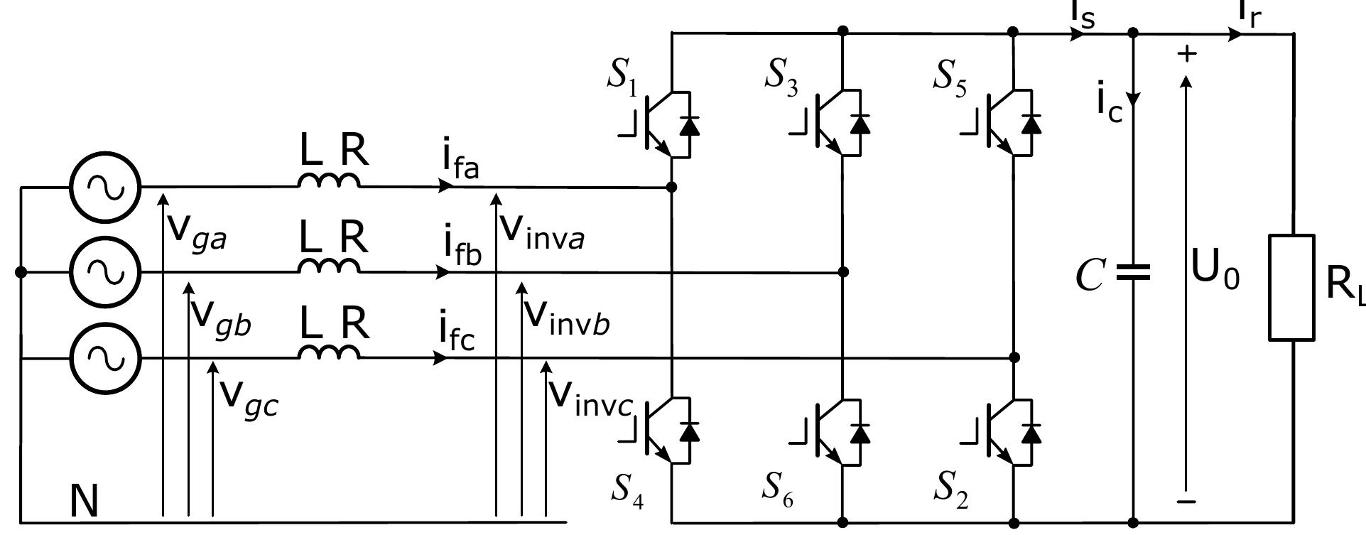 Grid-side converter topology. the grid-side converter