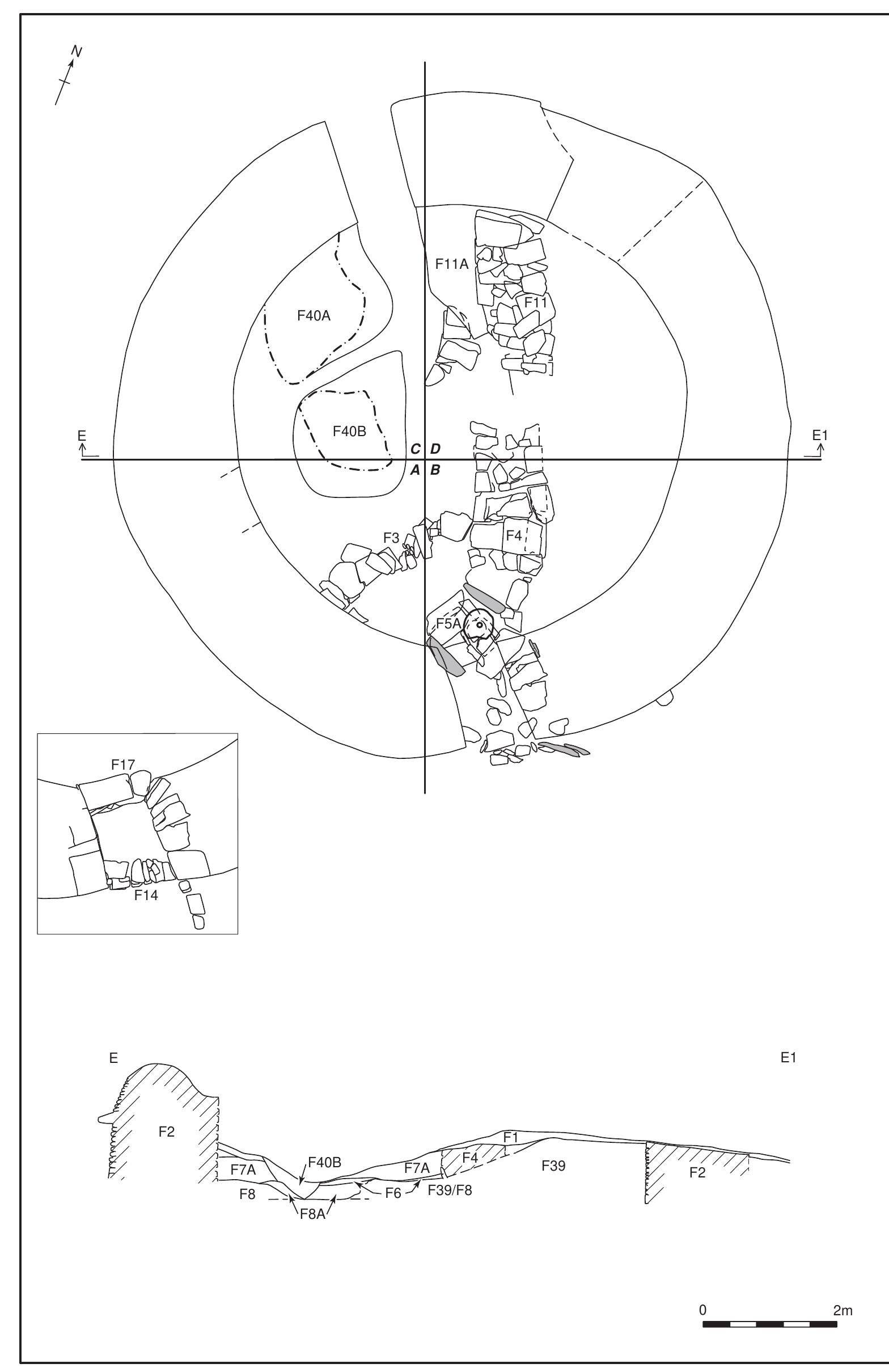 Fic. 8—plan of phase-3 d-shaped house with details of