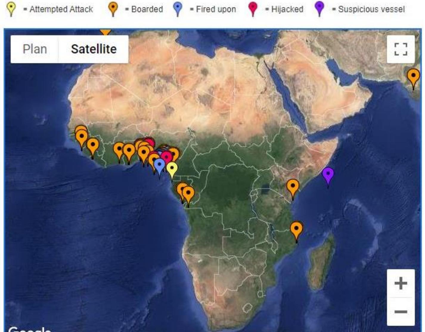 1. imb piracy & armed robbery map 2019 the global effort for