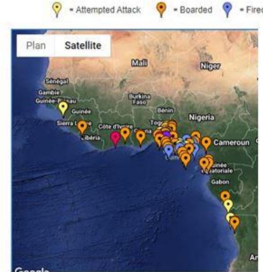 3. imb piracy & armed robbery map 2020 - focus on the gulf