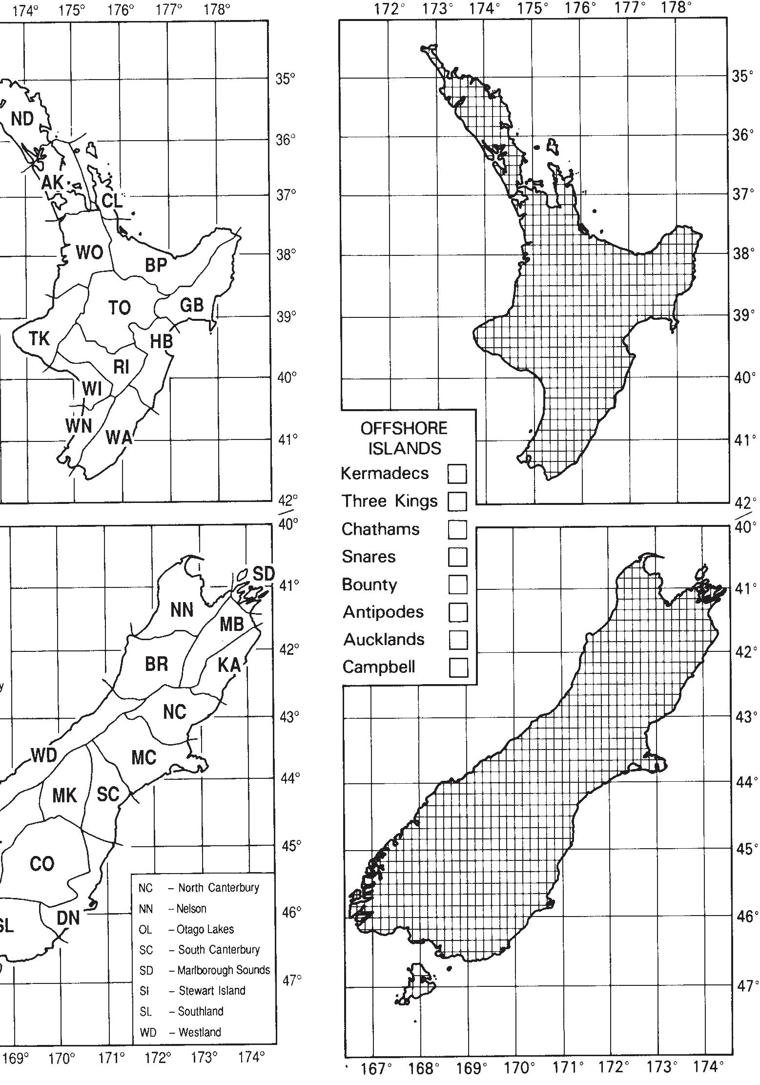 Base-map for plotting collection localities; this may be