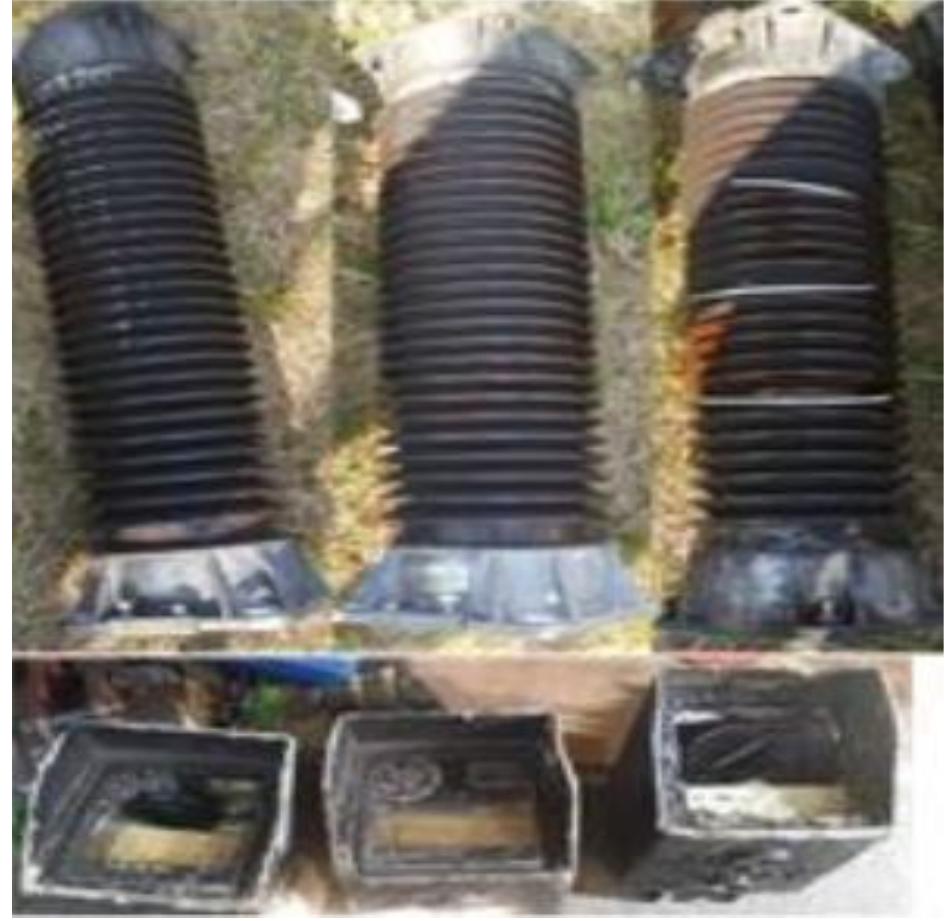 High voltage lightning arrester on secondary side of the