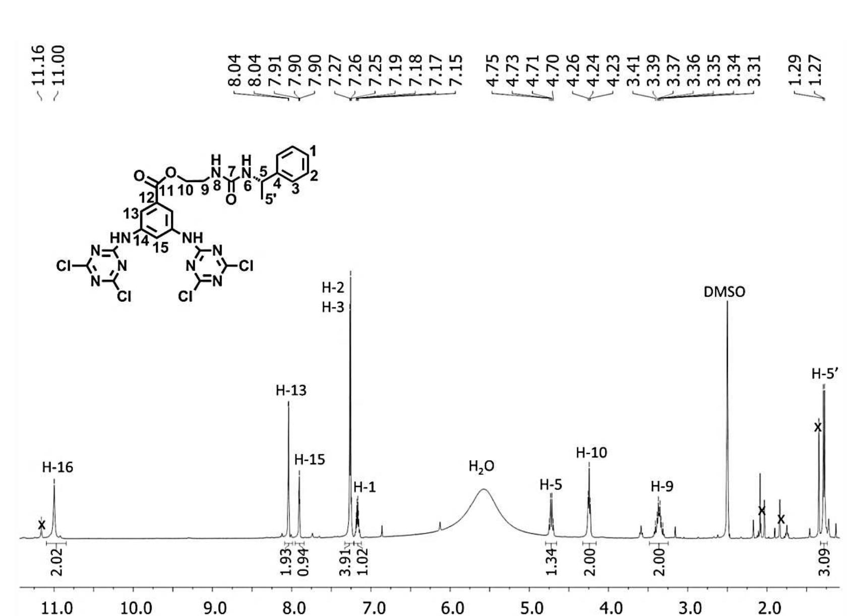 S6. 'h nmr spectrum of 6 in dmso-d, g figure $5. 'h nmr
