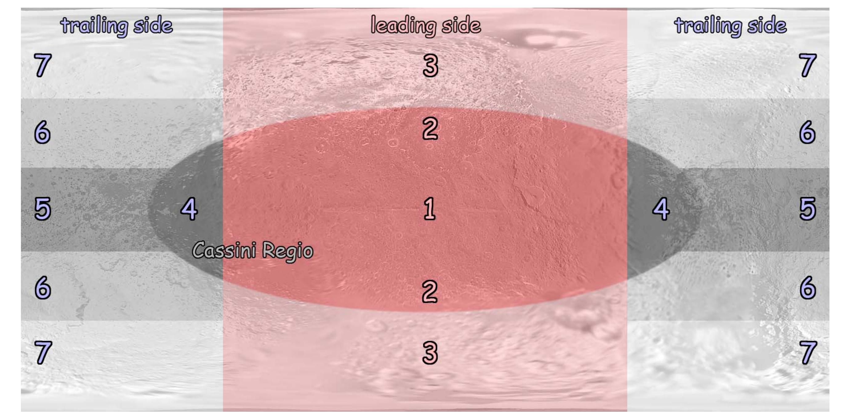 S5. sketch map of global brightness and color variations on