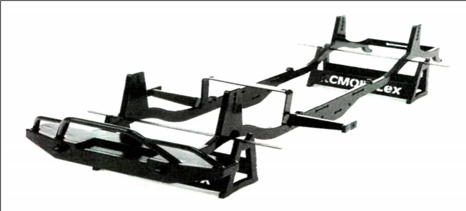 The chassis model is created in solid works and then loaded
