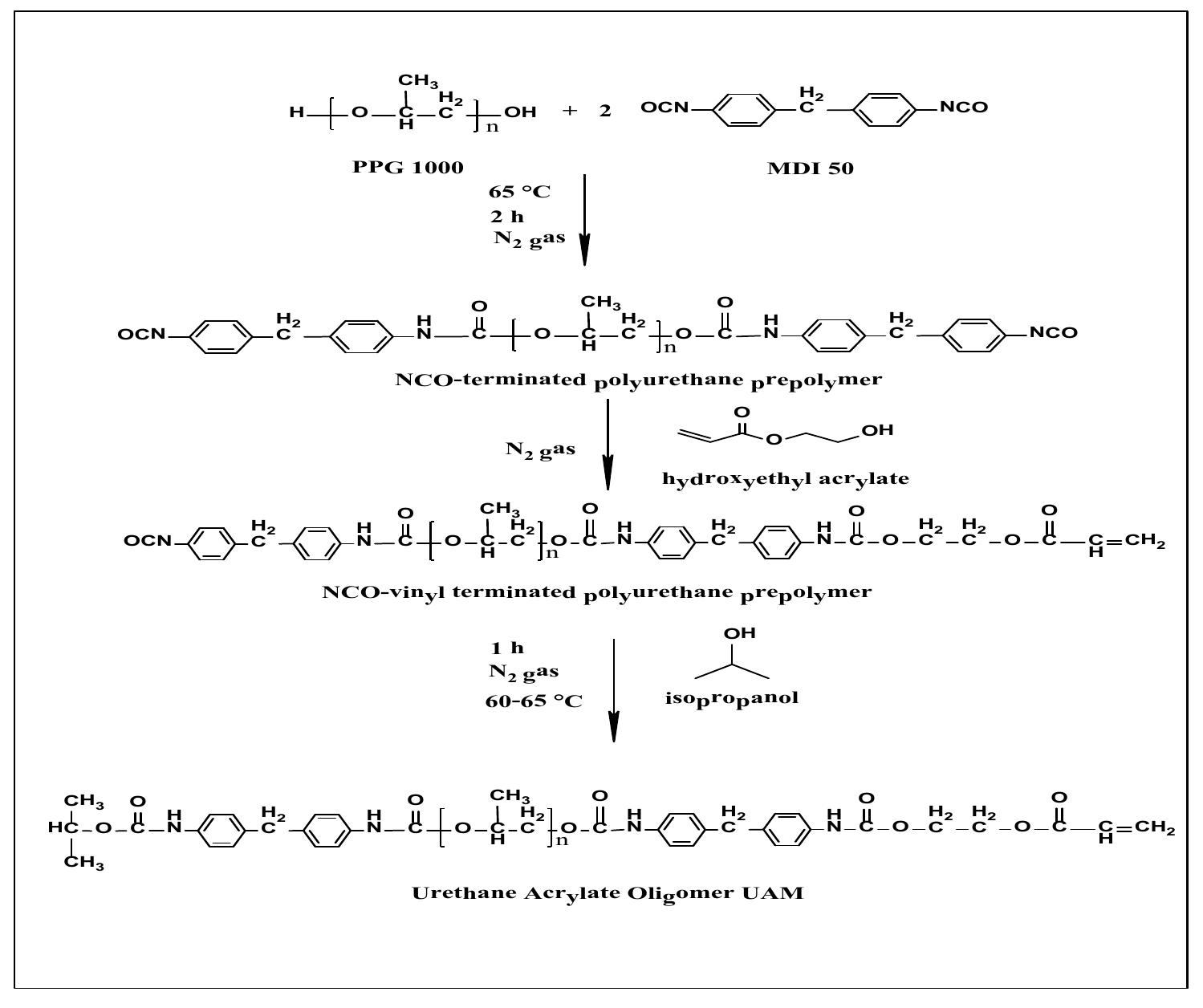 Proposed scheme for synthesis of the uam oligomer.