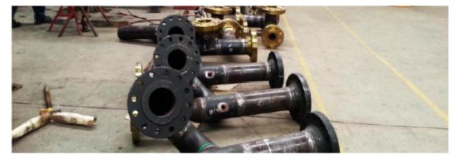 Sample of welded spools isometric drawing that shows the