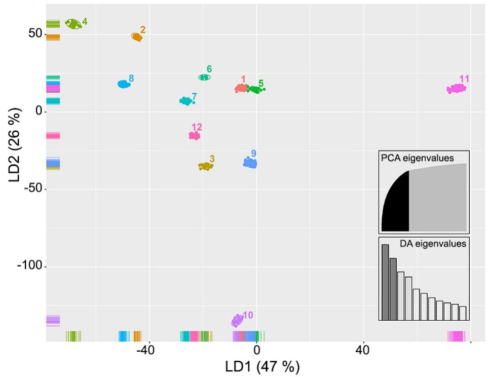 ‘igure 4 — discriminant analysis of principal components