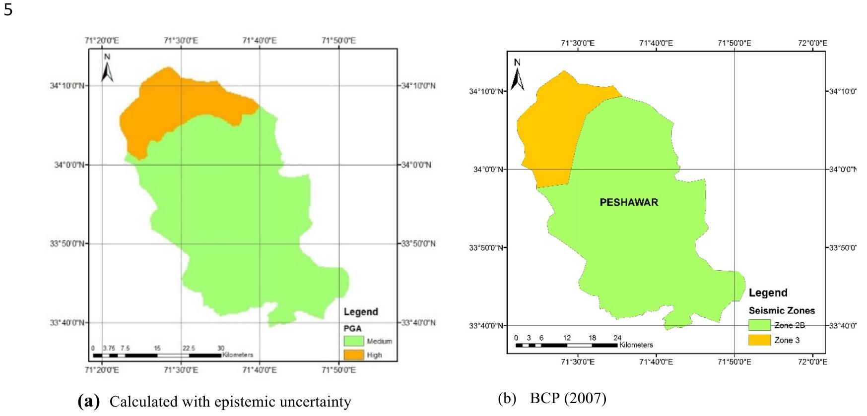 11 comparison of seismic hazard maps for a return period of