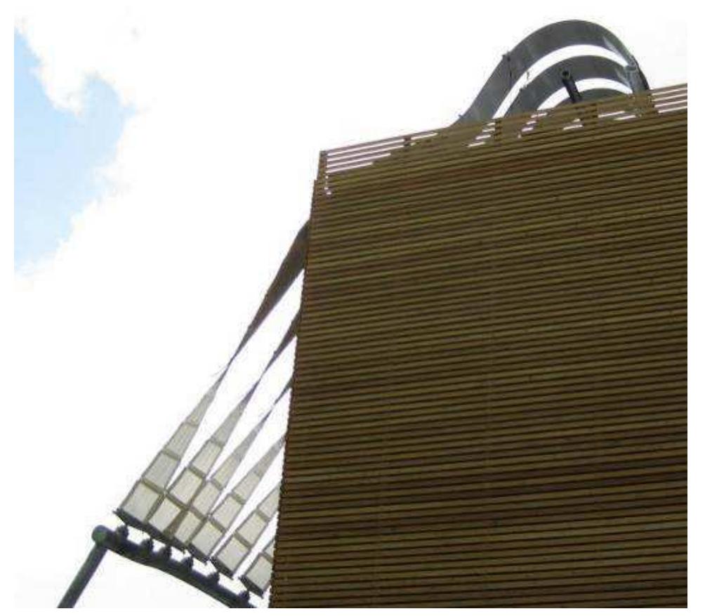 Adaptive facade shading system of the softhouse, iba 2013