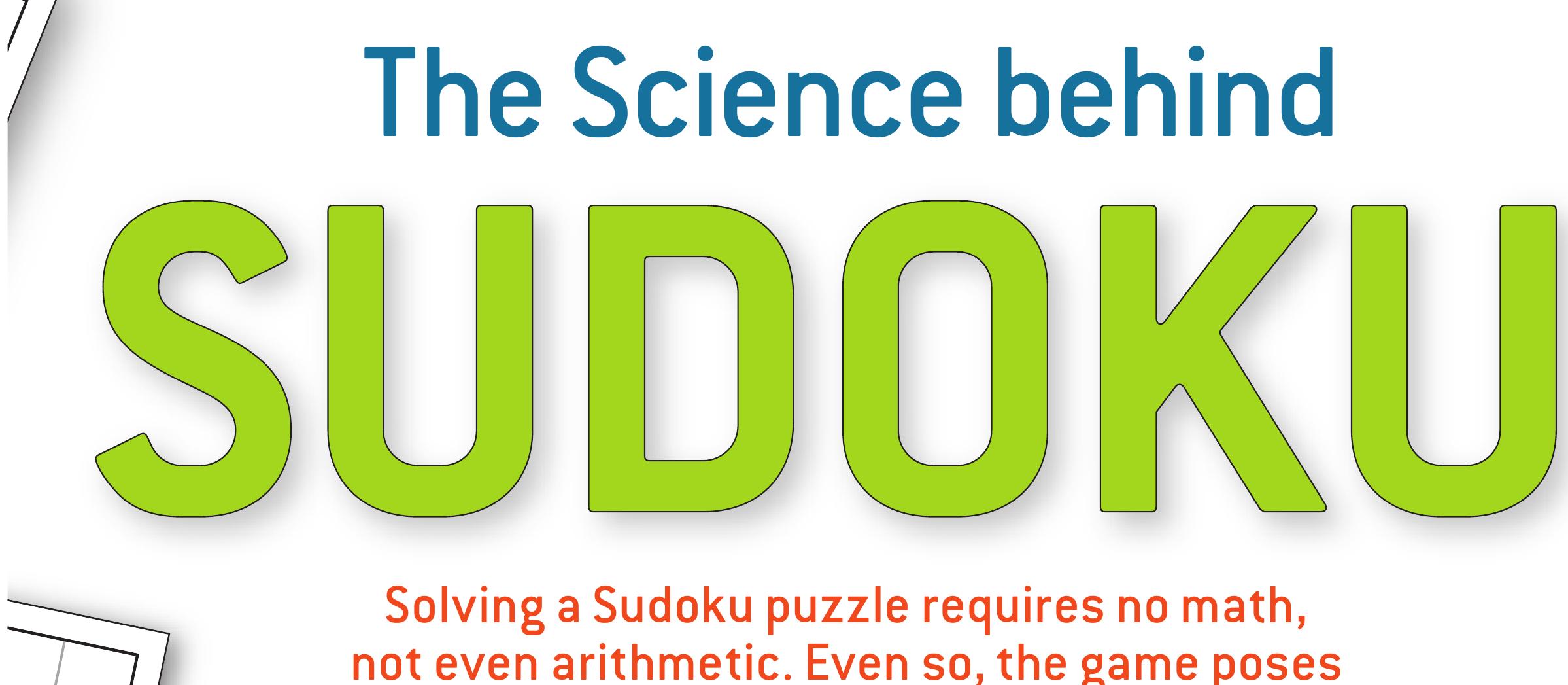 (PDF) The Science behind Sudoku