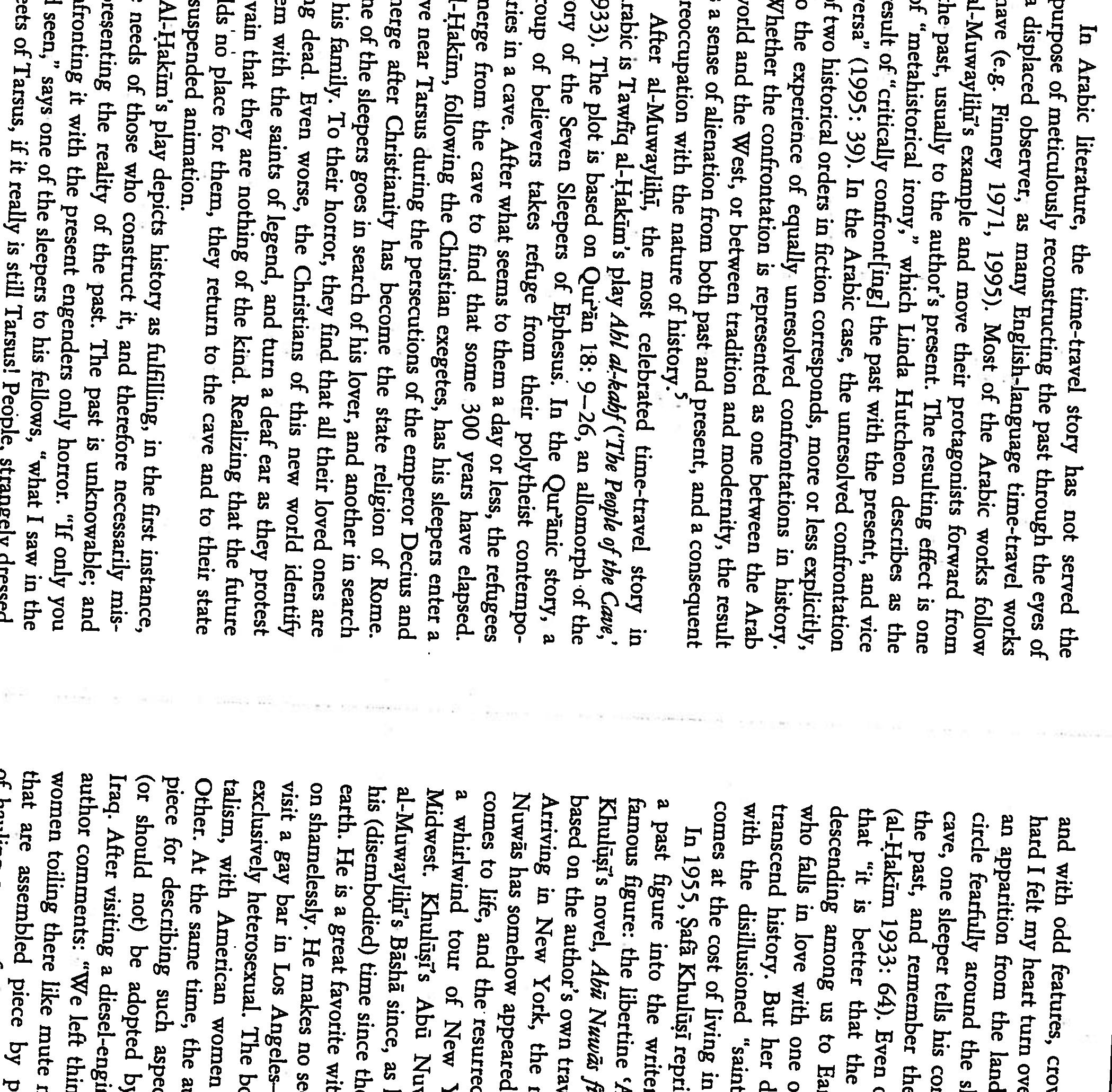 Figure 4 - Remembering the Future: Arabic Time-Travel