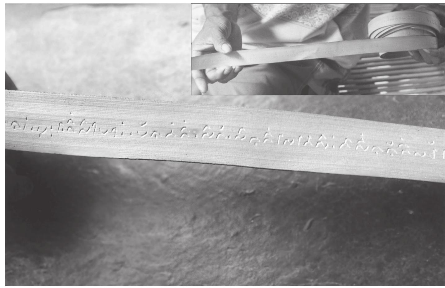 Photograph 6. palm-leaf lontaraq from padakalawa, kabupaten