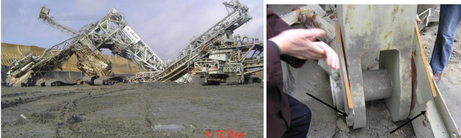 Fracture of two lugs on counterweight holder fig. 1.