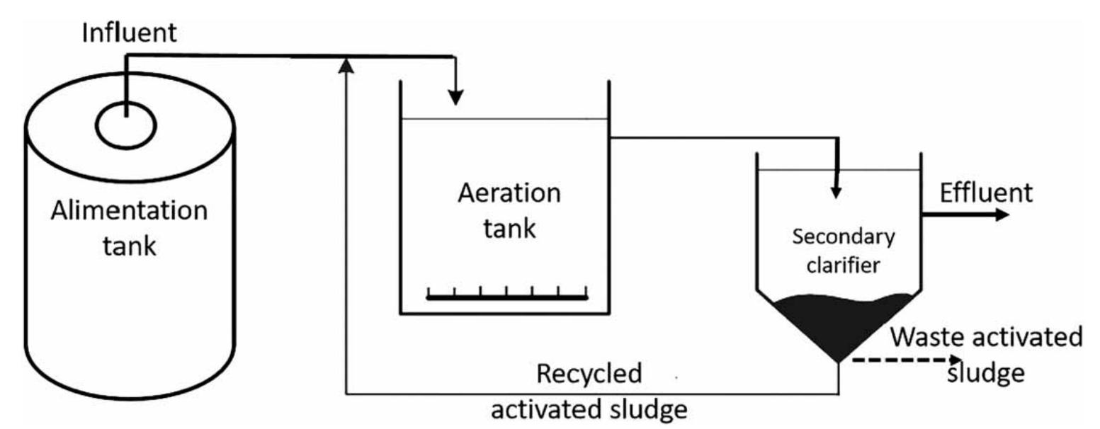 | schematic diagram of the conventional activated sludge