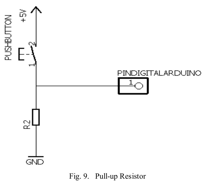 Intrusion of pull-up resistor circuit, as shown in fig. 9.