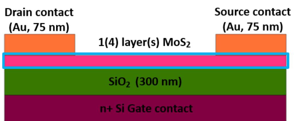 Comsol schematic view of the mos) field-effect transistors