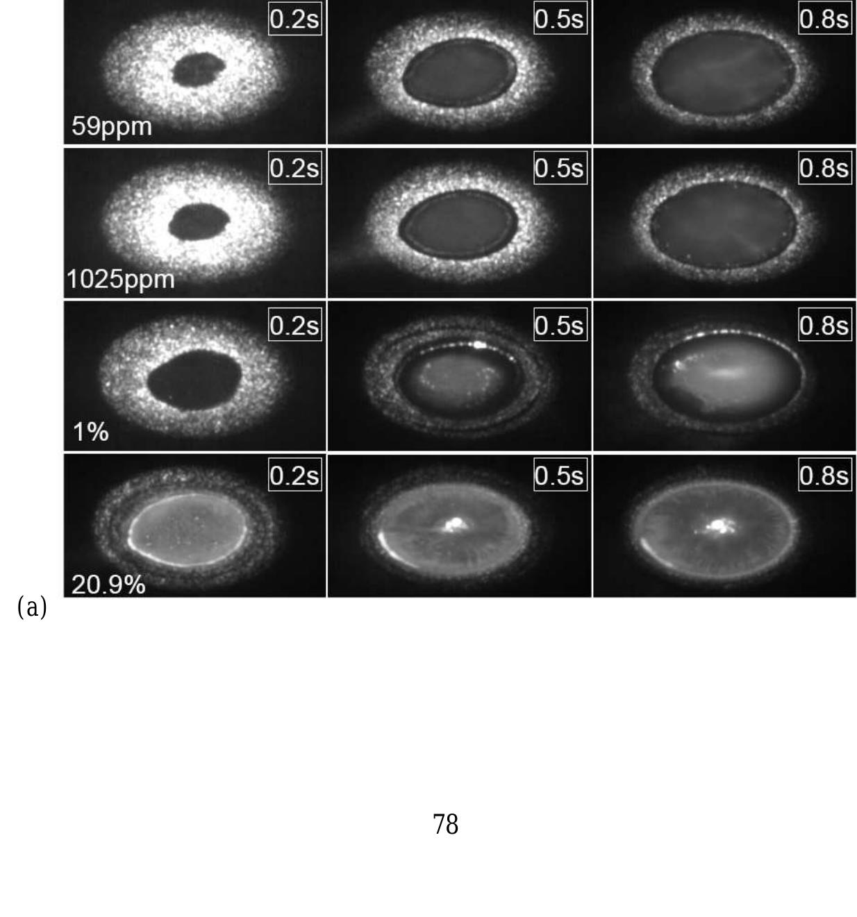 Figure 55 - Measurements of fluid flow in weld pools