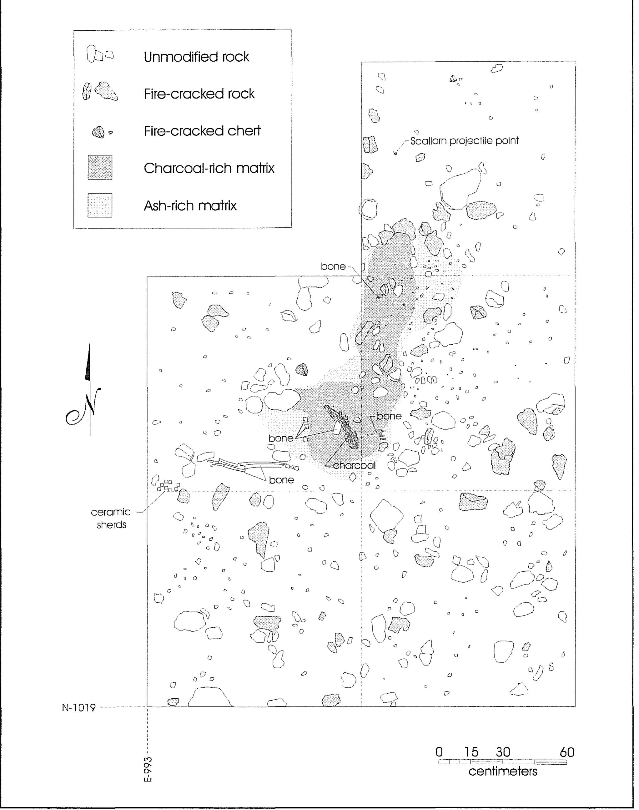 -51. plan map of feature 1, 41bx1114. tus n1019 e992 and