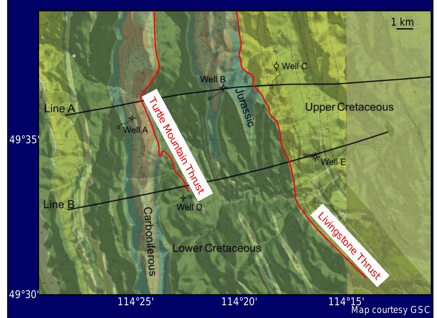 Note of presenter: this map shows the surface geology