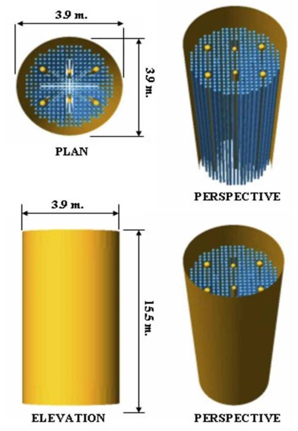 Schematic drawing of 3d reactor