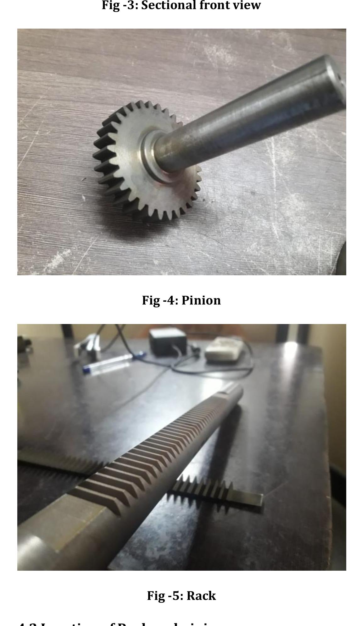 Location of rack and pinion mainly depends on inversion of