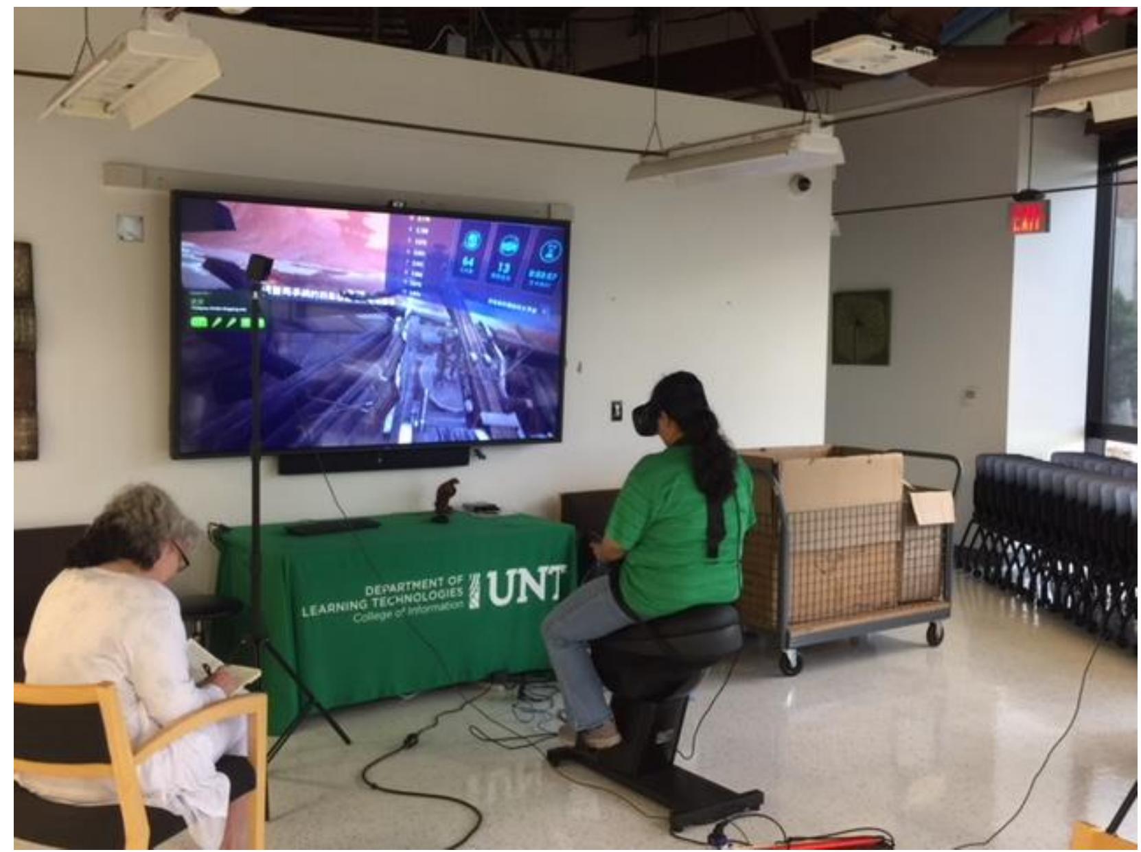 Bo shoot, (b) vrfi 2 a @- barbarian breakout, and (c) vr/x