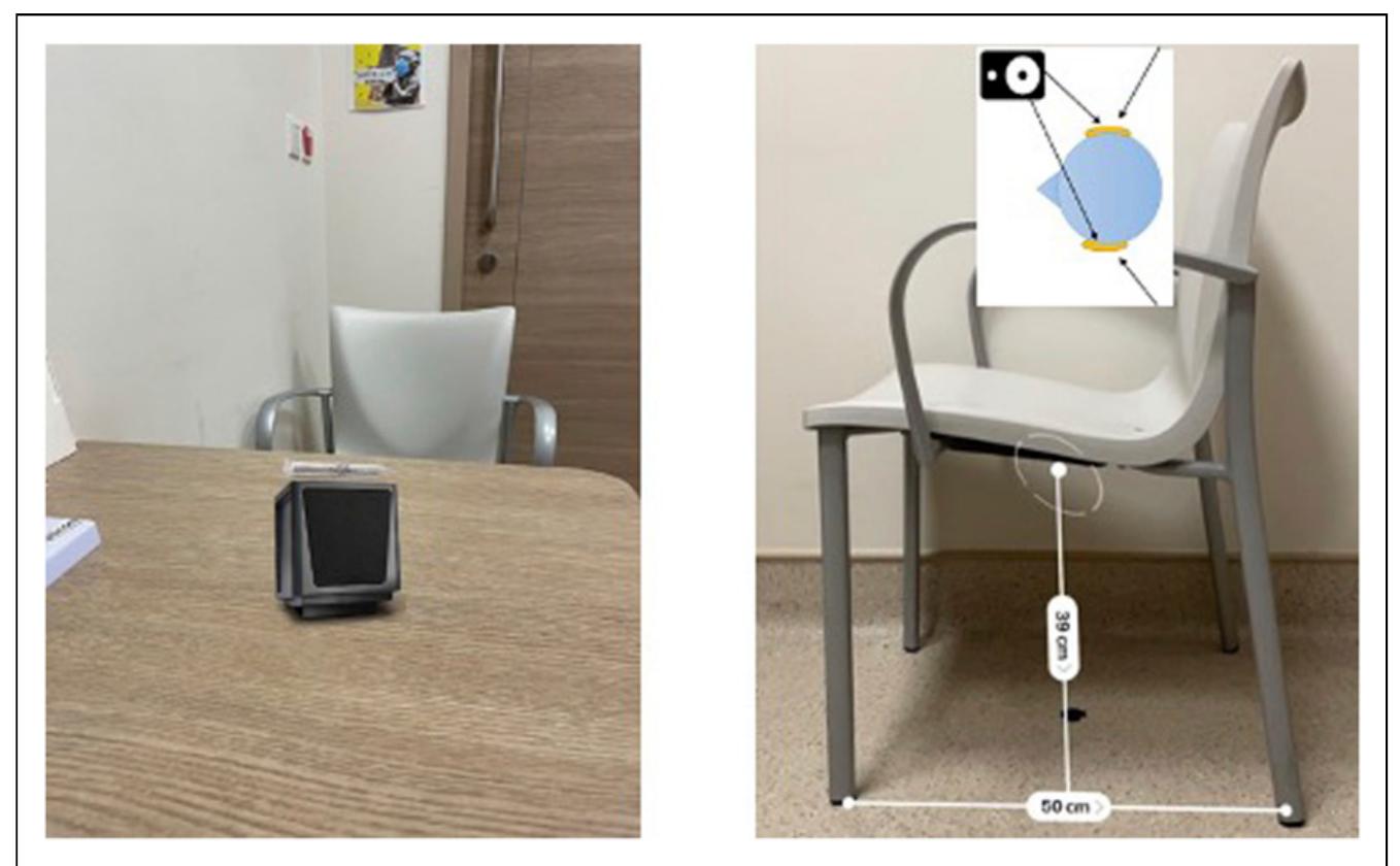 Schematic design of out-of-booth aided audiometry setting.
