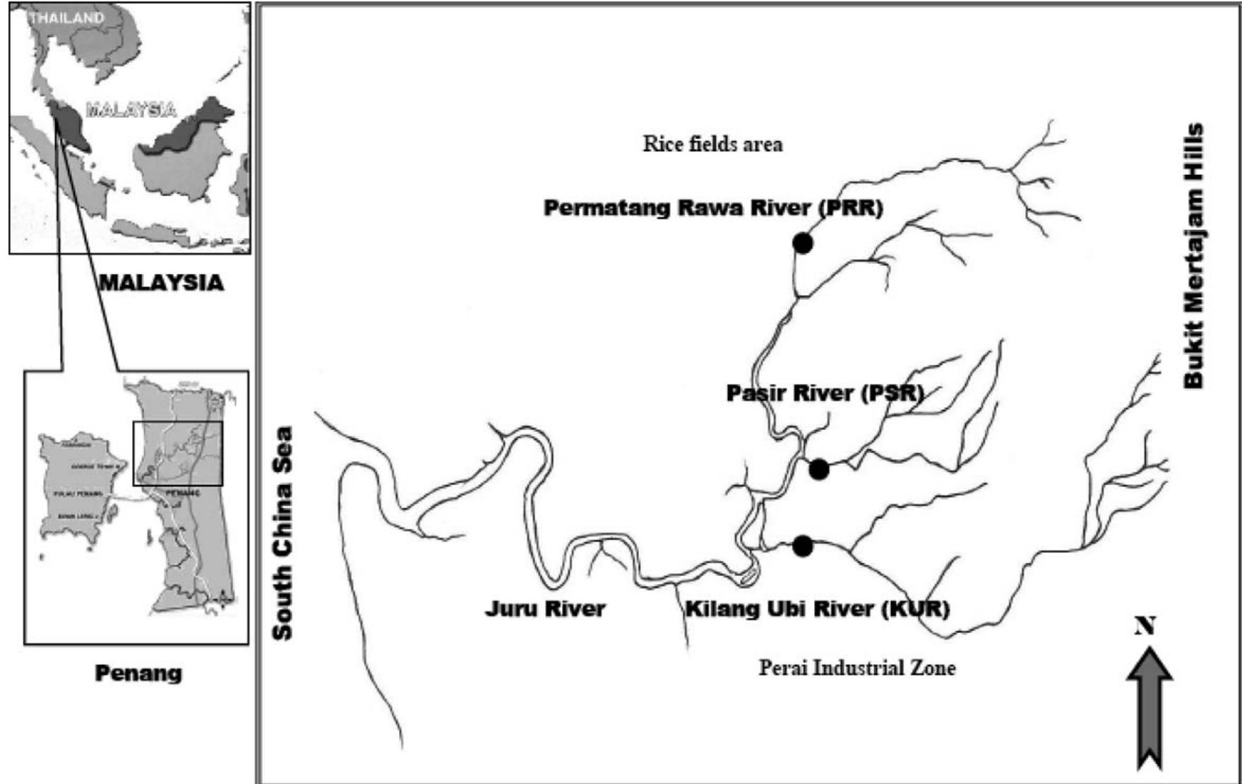 Map of the juru river system showing the approximate