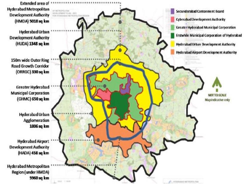 -4 hyderabad metropilitan area map 2013 (source development