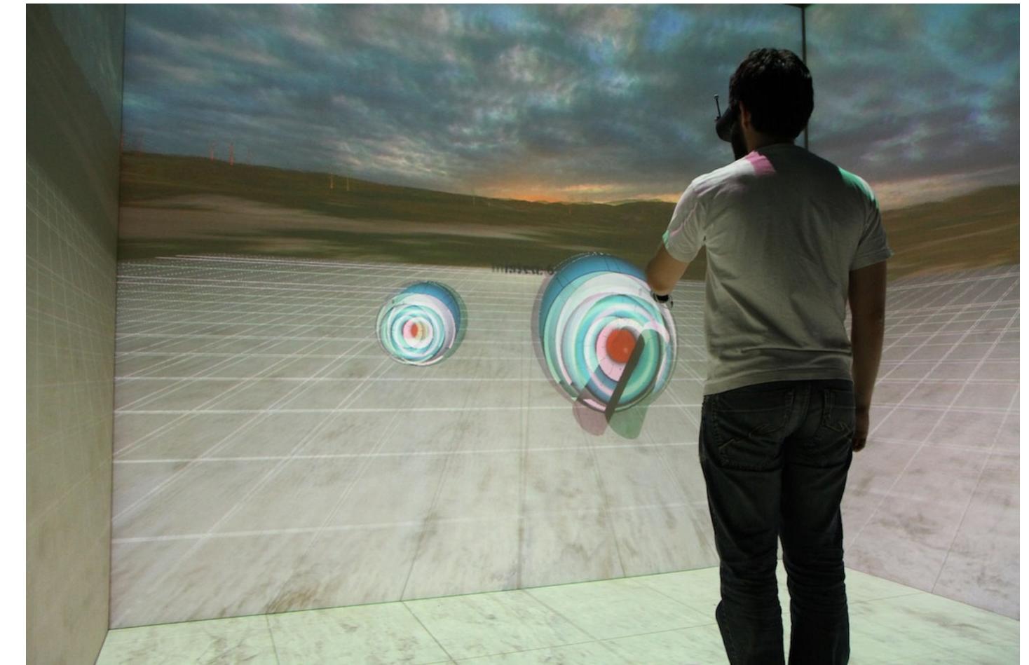 Visual and auditory feedback were used to engage with the