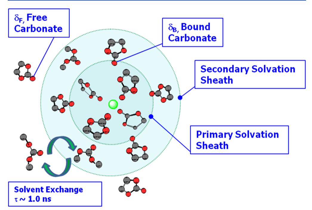 Schematic illustration of li*-solvation sheath in nonaqueous