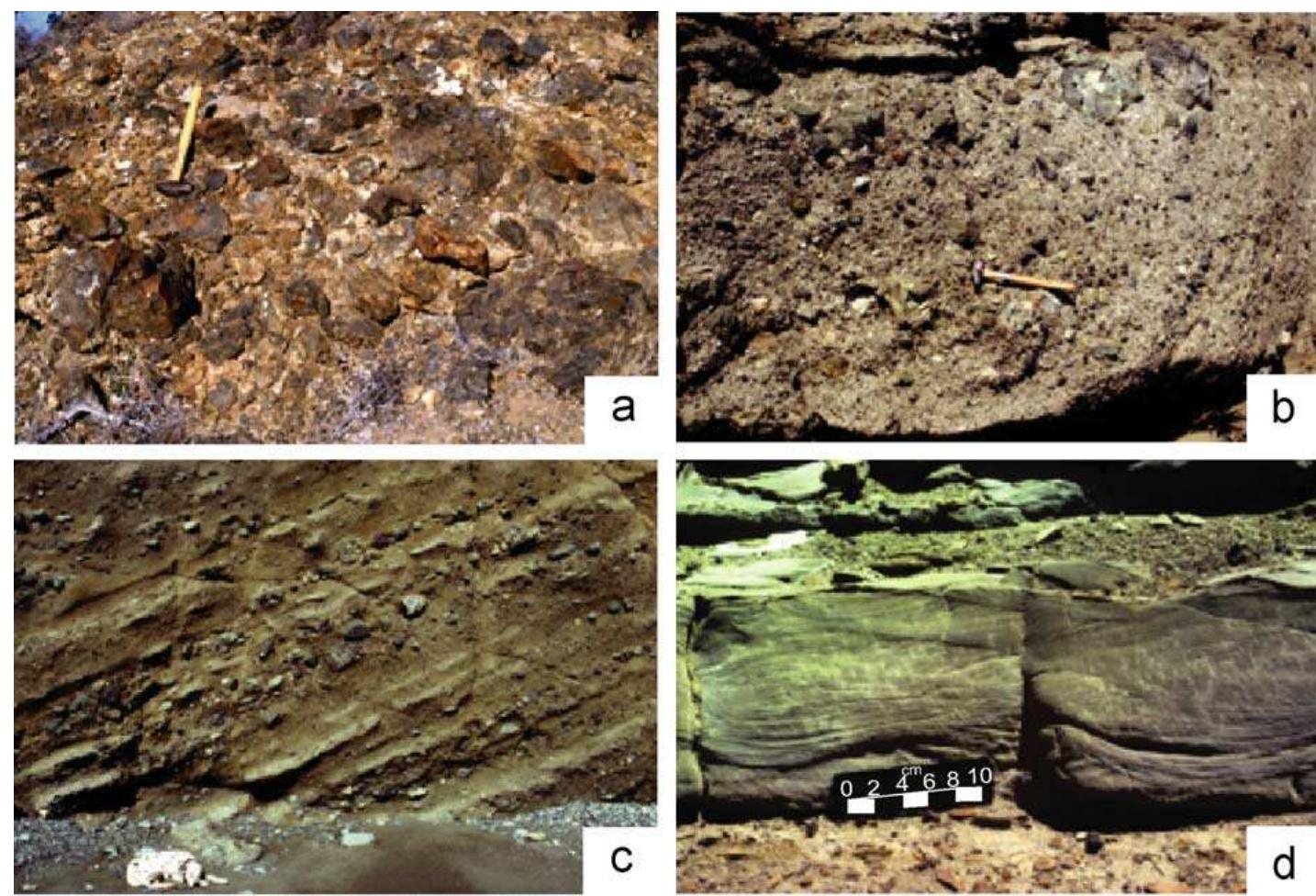 Outcrop photos of slope apron deposits in the phase two