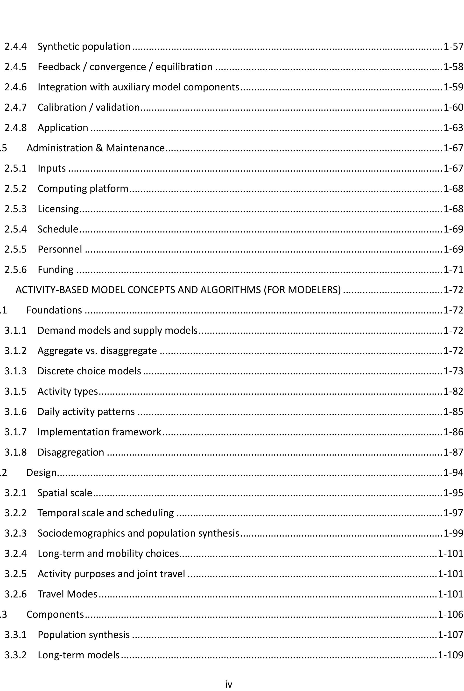 Table 2 Activity Based Travel Demand Models A Primer