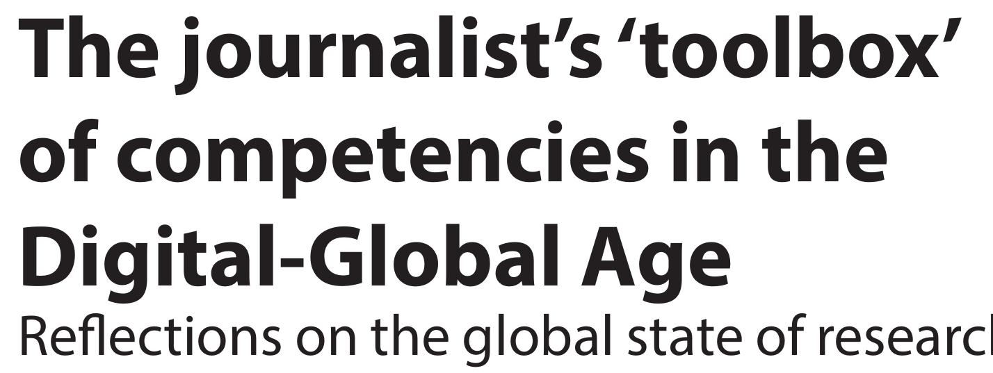 Figure 1 - The journalist's 'toolbox' of competencies in the