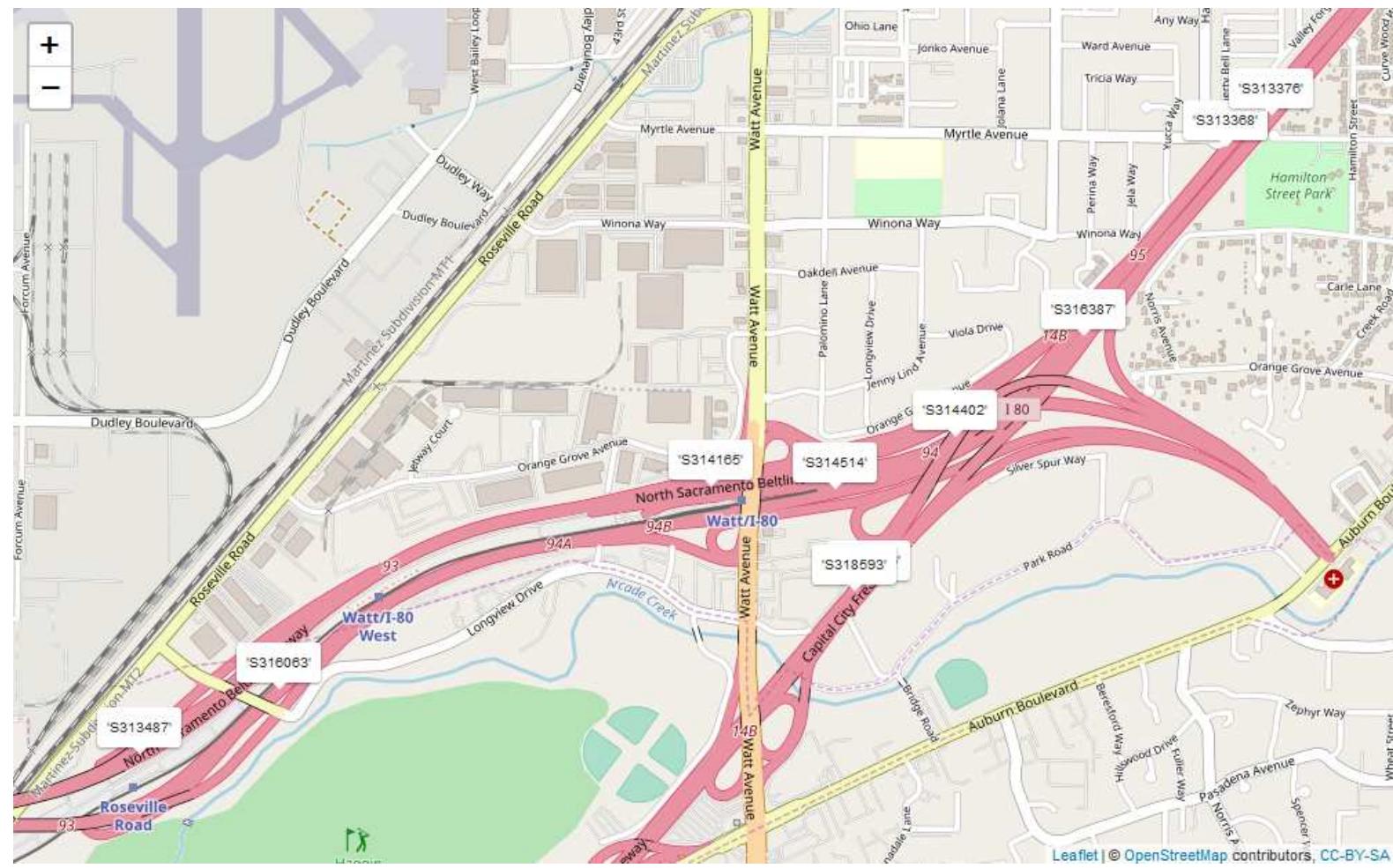 A map of sensor locations from phase 2-train. our task to