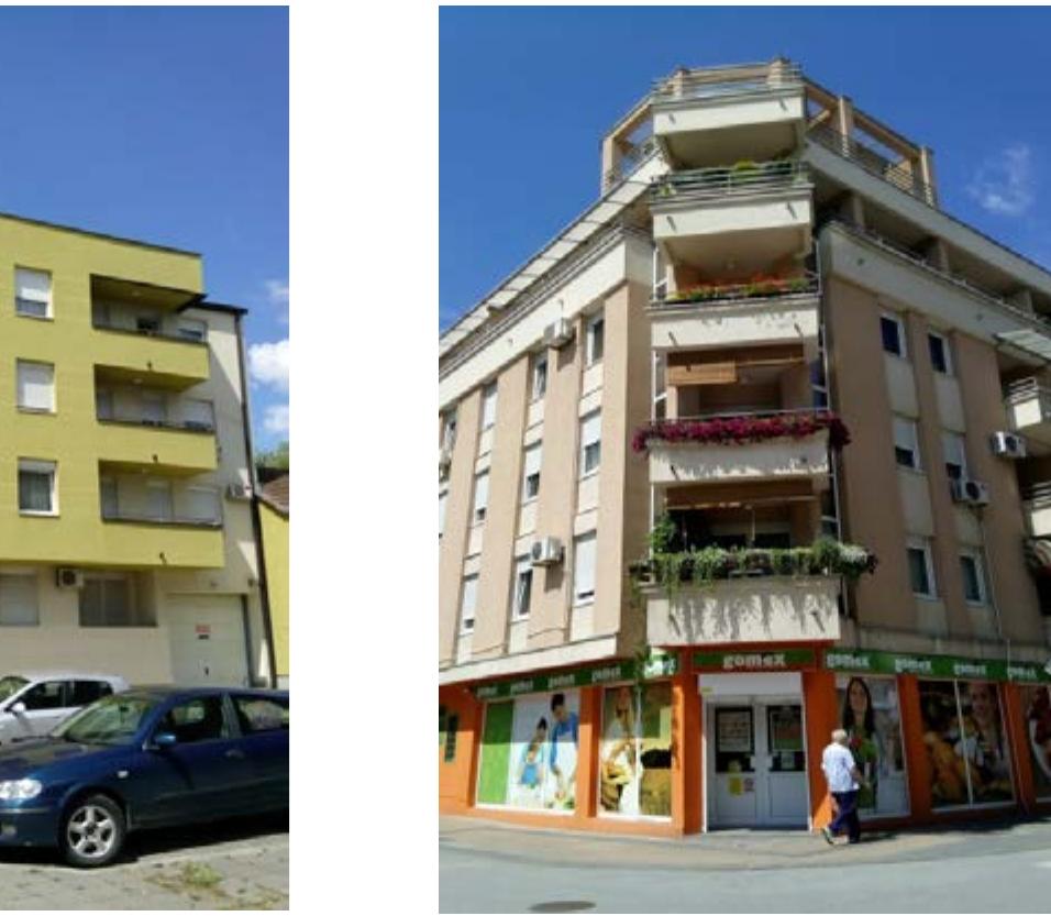 An example of bare balconies devoid of greenery