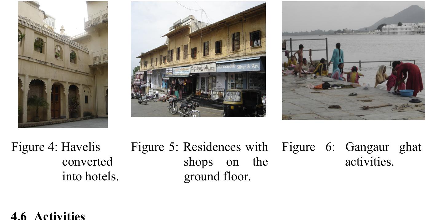 In the visual structure of the area and providing relief to