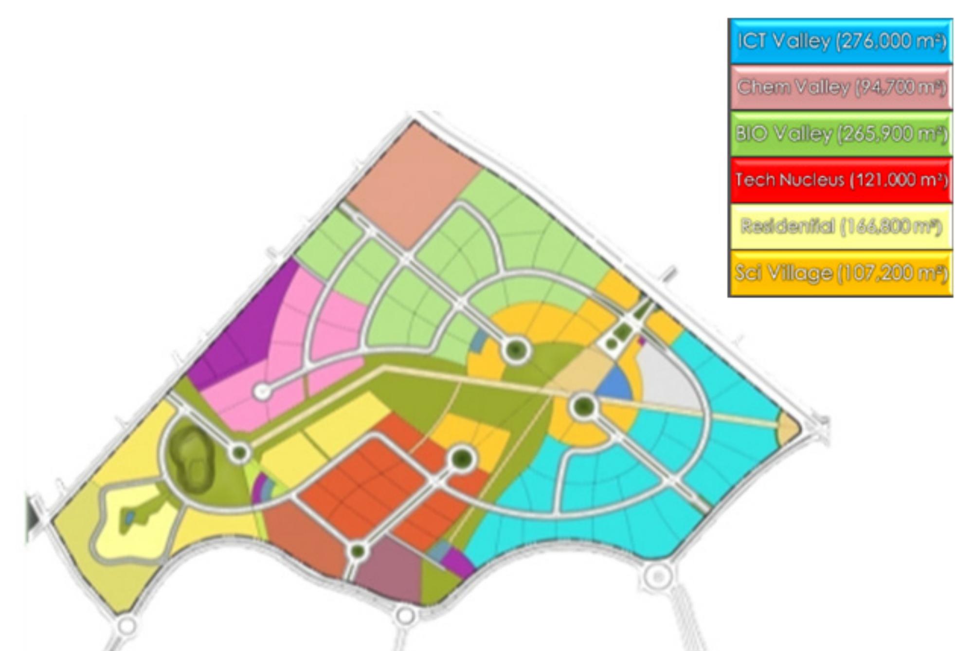 The rtv master plan done by jurong international