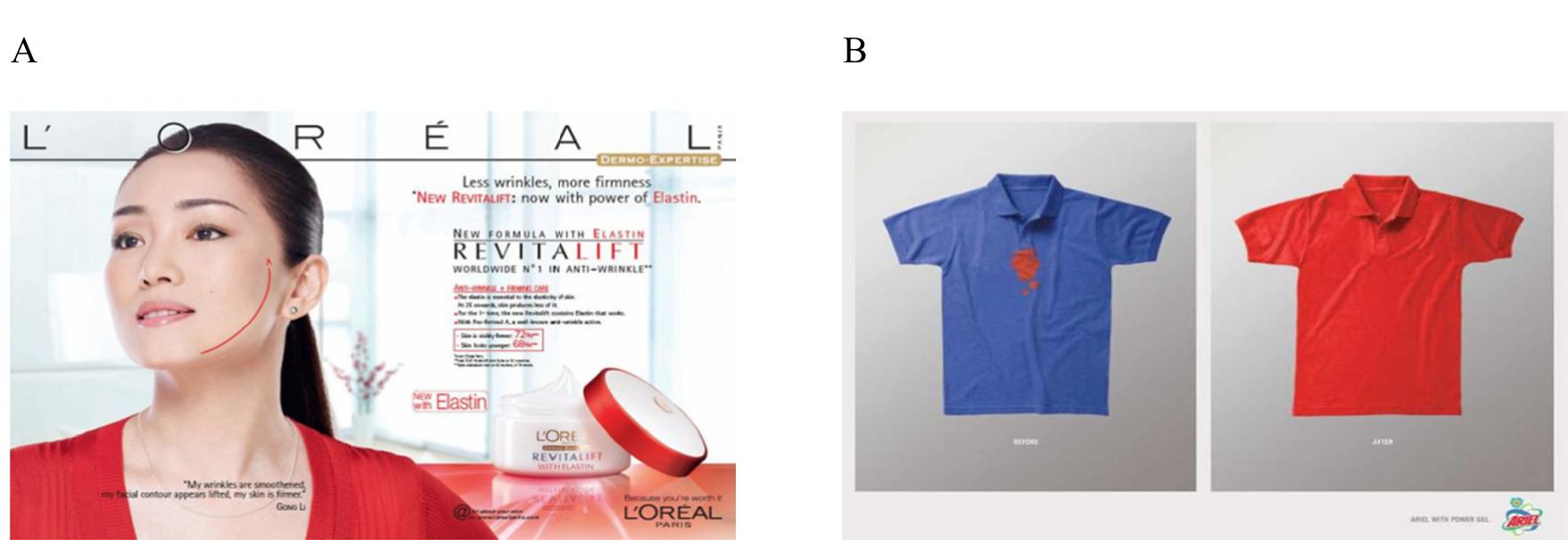 Examples of brand advertisements aimed at convincing