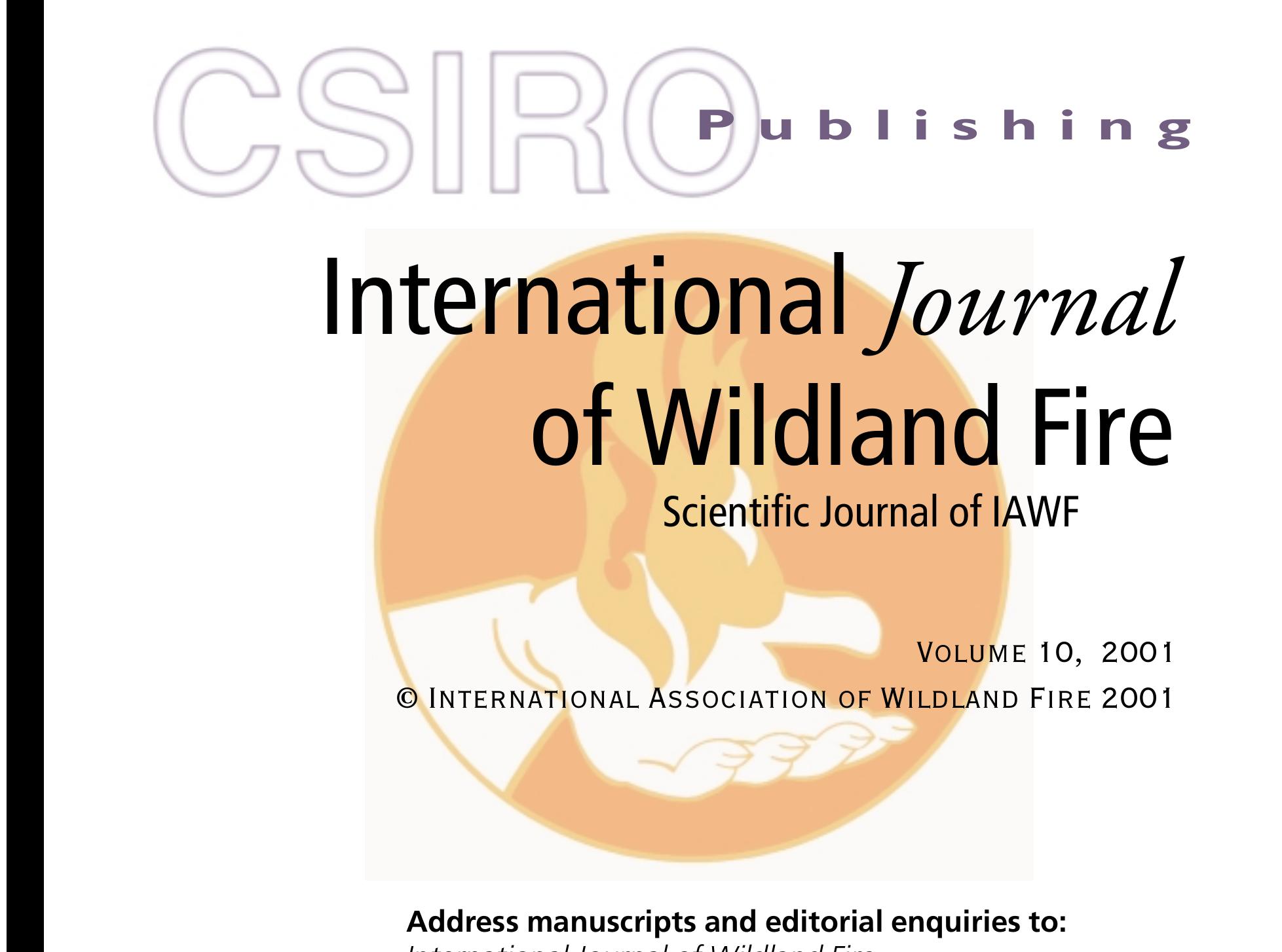 Figure 1 - Modeling fire effects