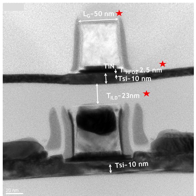 Displays a tem cross section of a 3d sequential structure