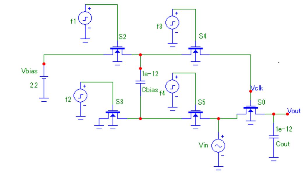 Bootstrapped sample and hold circuit this will make sure